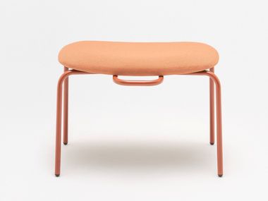 NEW SCHOOL Upholstered fabric footstool By MDD