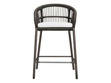 NEXUS Polypropylene stool with back By JANUS et Cie