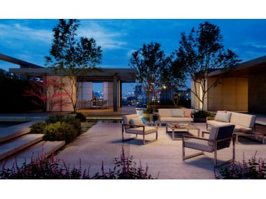 NINIX LOUNGE 2 seater Batyline® garden sofa By Royal Botania