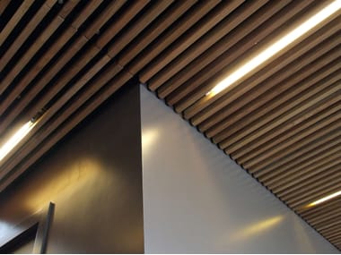 Open slats ceiling Wooden ceiling panels By NODOO