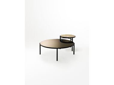 NOON Low round marble coffee table By Ross Gardam