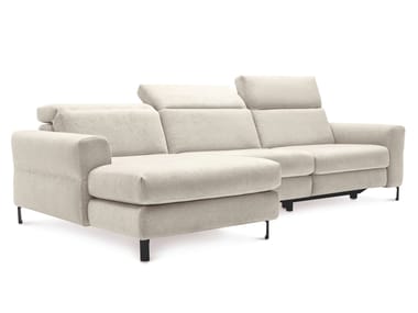 NORMA Recliner fabric sofa with chaise longue By Calligaris | design ...
