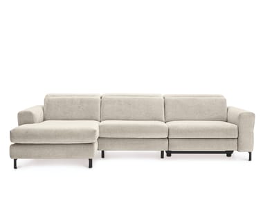 NORMA Recliner fabric sofa with chaise longue By Calligaris | design ...