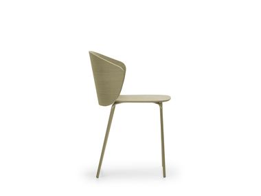 NOT WOOD Stackable steel and wood chair By True Design | design E-ggs