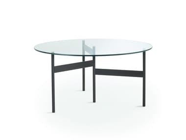 NOTES | Round table Round glass and steel table By Living Divani ...