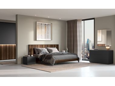 Melamine-faced chipboard bedroom set NOTTE. / 01 By Febal Casa