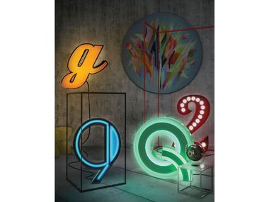 Fluorescent Light letter NUMBER 9 By Delightfull