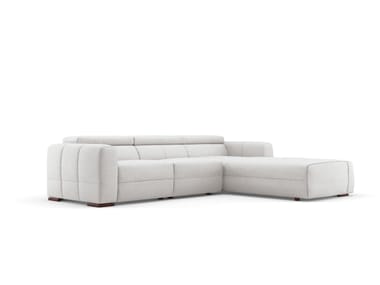 BALANCE Sectional corner recliner leather sofa By Natuzzi Italia