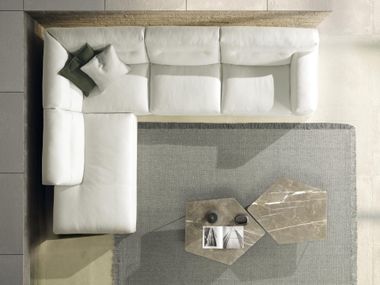 DORIAN Corner fabric sofa By Natuzzi Italia | design Maurizio Manzoni ...