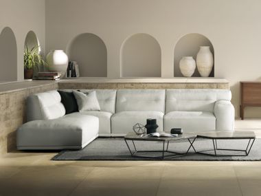 DORIAN Corner fabric sofa By Natuzzi Italia | design Maurizio Manzoni ...