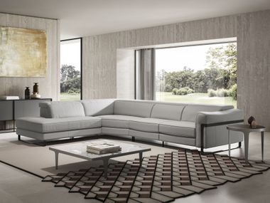 FIDELIO Recliner corner fabric sofa By Natuzzi Italia