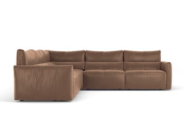 GALAXY Corner recliner leather sofa By Natuzzi Italia