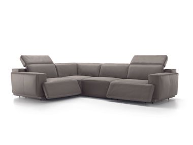 IAGO Corner recliner leather sofa By Natuzzi Italia