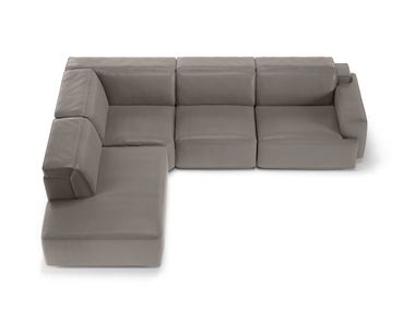 IAGO Corner recliner leather sofa By Natuzzi Italia