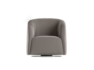 LOGOS Swivel fabric armchair with armrests By Natuzzi Italia | design ...