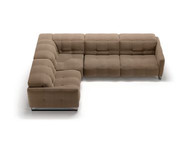 PHILO Recliner corner fabric sofa with electric motion By Natuzzi Italia