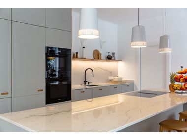 SMART LINE KITCHEN SYSTEMS KS17 Cuisine intégrée linéaire en linoléum ...