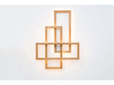 TRINITY Lámpara de pared LED de madera maciza By Next Level Design Studio
