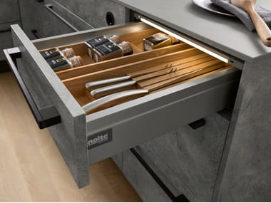CANTERA Sand lime lava grey / PLUS Graphite soft mat Kitchen By Nolte ...