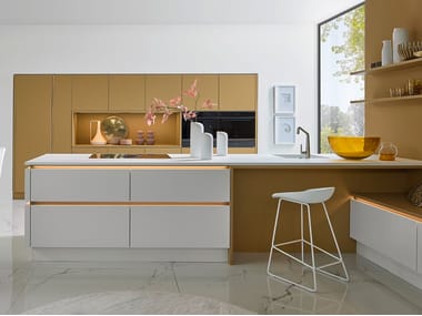 SOFT LACK Caramelo mate soft / SOFT LACK Blanco mate soft Cocina By ...