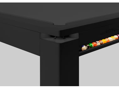 MONOCOLOR BLACK IS BLACK Rectangular pool table By Nuevepies