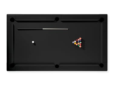 MONOCOLOR BLACK IS BLACK Rectangular pool table By Nuevepies
