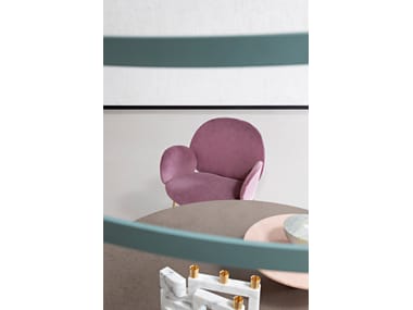 OLA | Chair with armrests Ola Collection By Saba Italia
