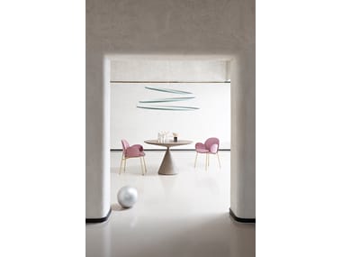 OLA | Chair with armrests Ola Collection By Saba Italia