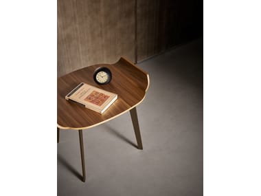 OLOS Rectangular walnut bedside table By Bonaldo | design Mauro Lipparini