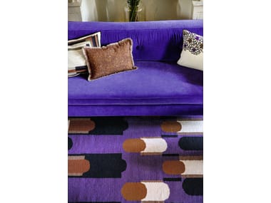 OMAN Patterned wool rug By Élitis