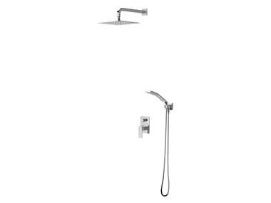BARETTI SYSBA10 Recessed shower set with overhead shower and hand ...