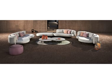 ORGANIX LOUNGE Low ceramic garden side table By Royal Botania