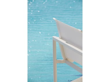 ORIGIN Batyline® garden chair with armrests By POINT | design Mario Ruiz