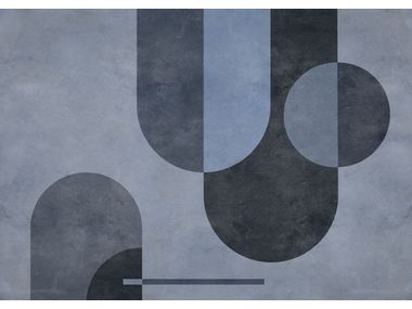 Geometric paper wallpaper OVERLAP Graffiti Collection By Egoitaliano