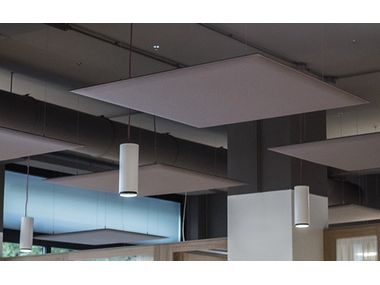OVERSIZE Fabric hanging acoustic panel By Caimi Brevetti