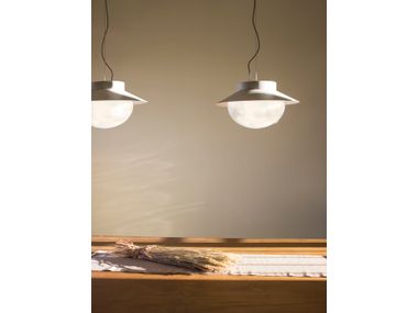 NUVOLE RAPIDE LED glass and steel pendant lamp By OliveLab | design ...