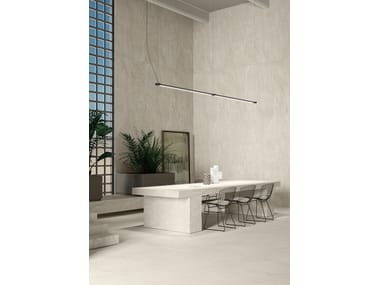 TRAVERTINO LUMINA Porcelain stoneware wall tiles with marble effect By ...