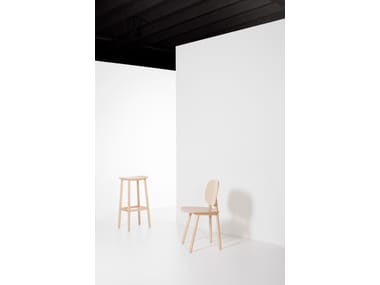 PADDLE Wooden chair By CRUSO | design Benoît Deneufbourg