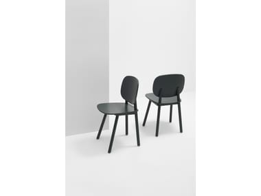 PADDLE Wooden chair By CRUSO | design Benoît Deneufbourg