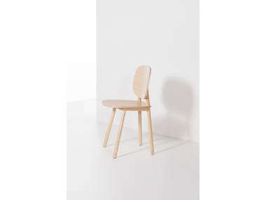 PADDLE Wooden chair By CRUSO | design Benoît Deneufbourg