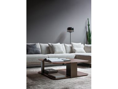 PADDLE Low wooden coffee table By Bonaldo | design Mauro Lipparini