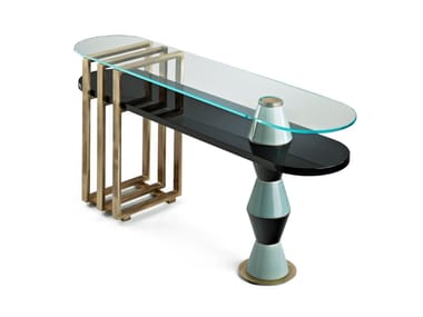 PALM Wooden console table By MARIONI | design Piero Angelo Orecchioni