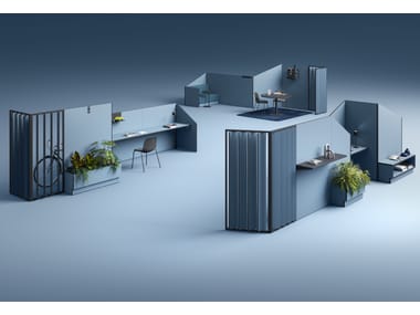 PANORAMA Office booth By FANTONI | design UNStudio