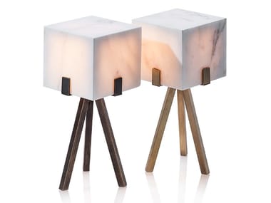 Marble table lamp PARTICLE By On Entropy