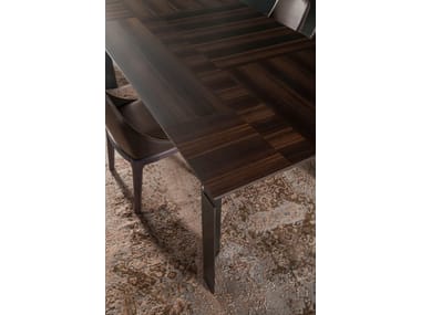 Rectangular wood veneer table PATCH By INTERNA8 design Studiooxi