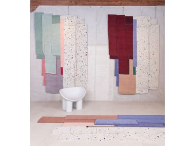 Handmade Himalayan Wool rug PATCHA By cc-tapis design Patricia Urquiola