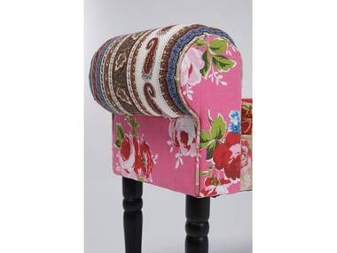 PATCHWORK Upholstered fabric bench By KARE Design
