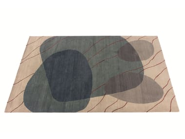 PEBBLES Rectangular handmade rug By Deirdre Dyson