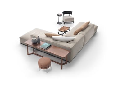 PERRY Sectional fabric sofa with integrated magazine rack By Flexform ...