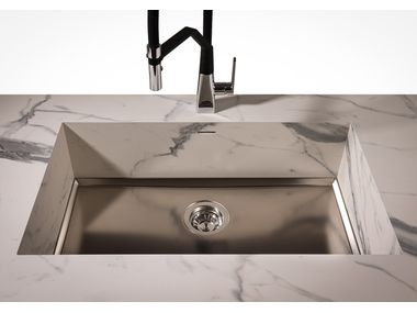 Undermount stainless steel sink PHANTOM BASE 71X40 INOX By Foster